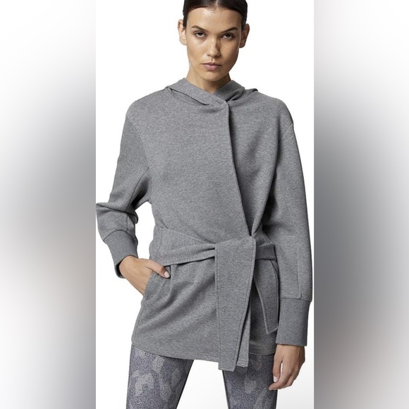 Varley | Tops | Varley Cove Wrap Jacket In Lead Marle | Poshmark
